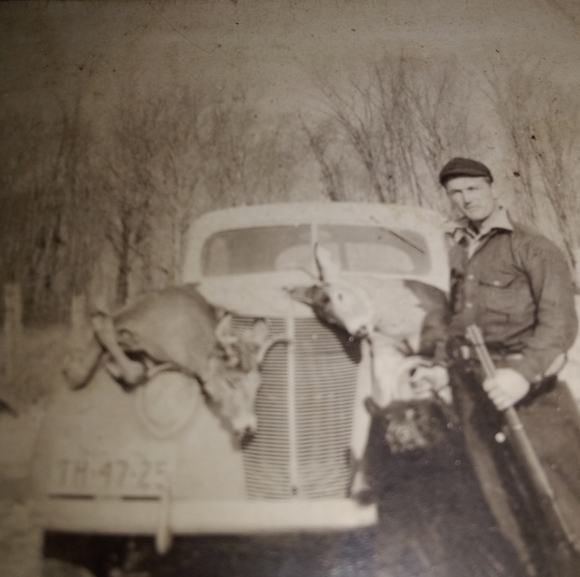 Unbranded | Other | Vintage Photo Man Rifle Black Bear Buck Hunting ...